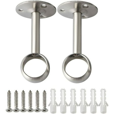 Support de Tringle à Rideaux Support Tringle Penderie avec Vis Support ...