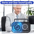 Portable AM/FM Radio with Bluetooth, Battery Operated Transistor Analog ...