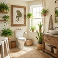 Affixzi Funny Frog Bathroom Wall Art, Sitting on Toilet Poster ...