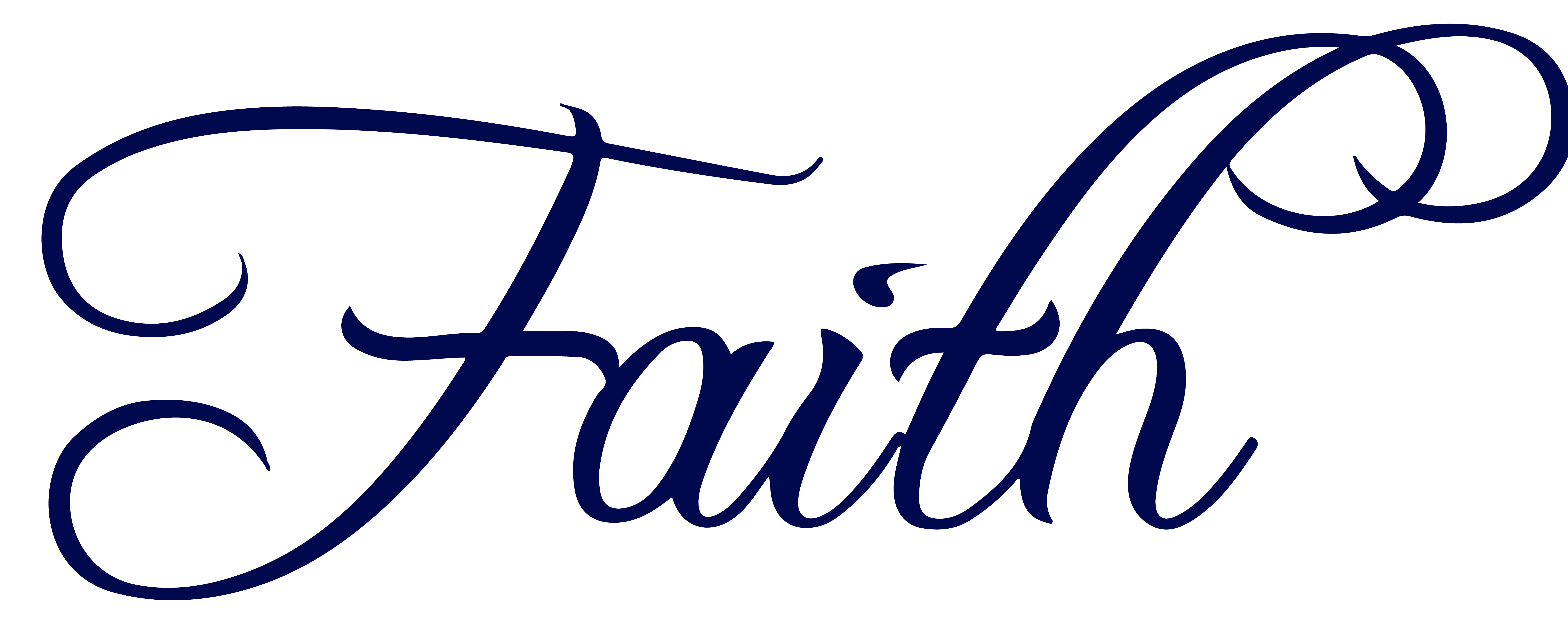 Faith Vinyl Decal Sticker Quote - Small - Steel Blue - Walmart.com
