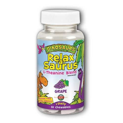Suplemento Kal Relax-a-Saurus Grape 30 masticables para niños | Walmart ...