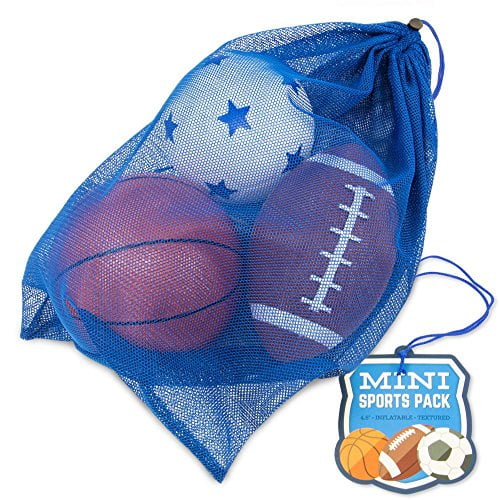 K-Roo Sports Mini Sports Pack: Inflatable Football, Soccer Ball ...