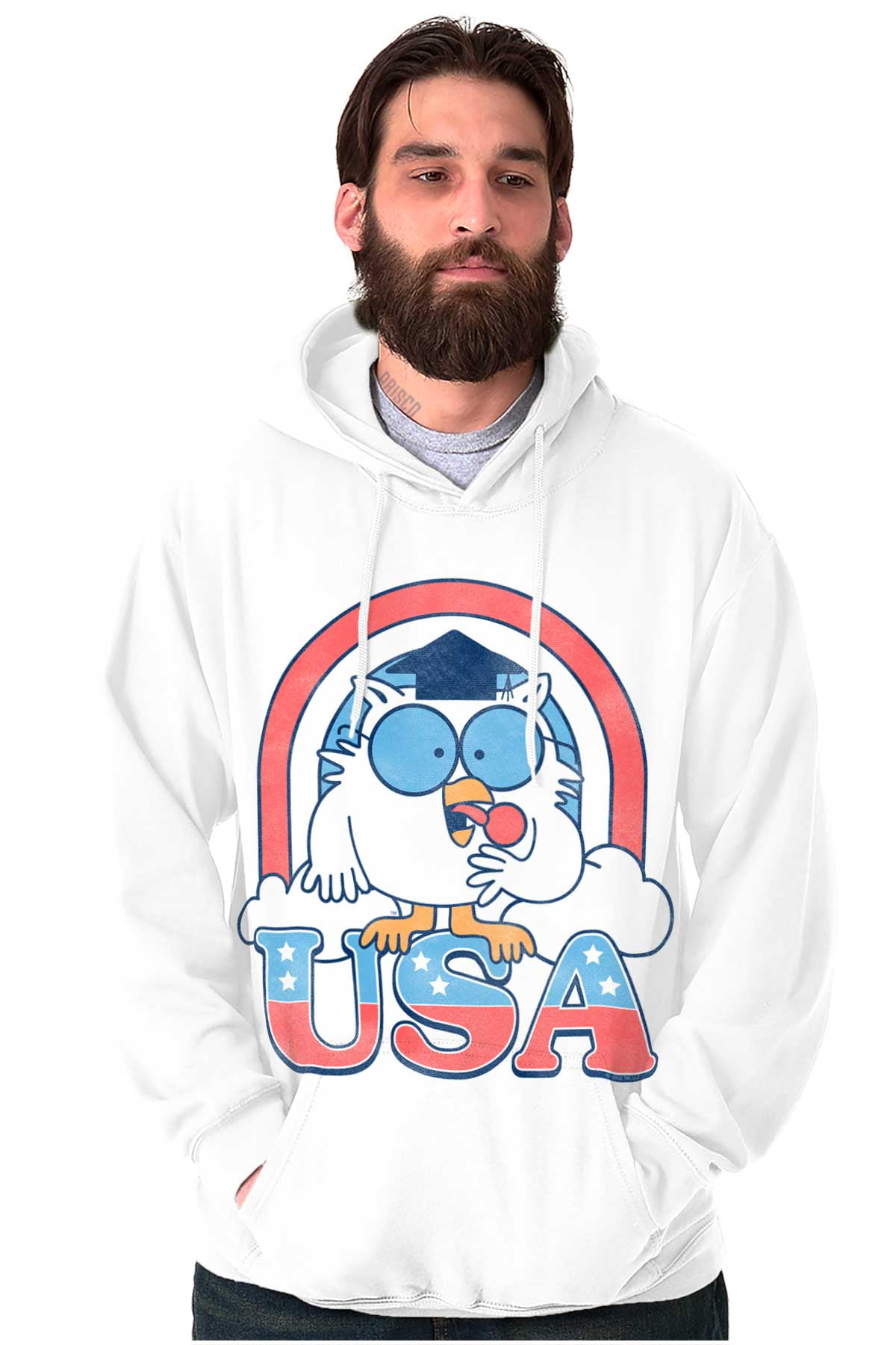 Tootsie Mr Owl American Patriot Usa Hoodie Sweatshirt Women Men Brisco