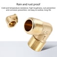 5pcs/set Brass Elbow Joint Set Resistant to Bent Pipe Fittings Metal ...