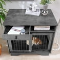 TABU Large Heavy Duty 43" Dog Crate Furniture with Storage Drawers ...