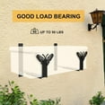 Urban Deco Flower Window Box Brackets 4 Pack, Adjustable Heavy Duty ...