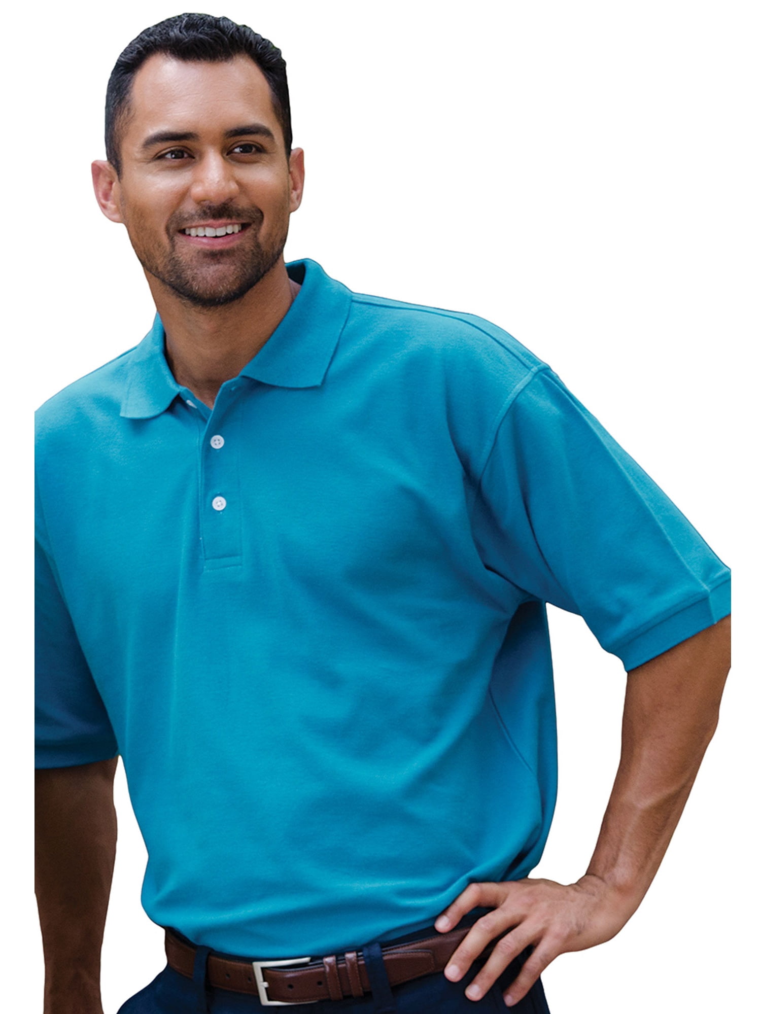 Jonathan Corey Men's Fine Pima Pique Polo Shirt - Walmart.com