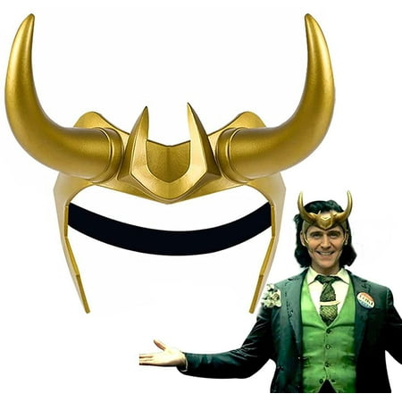 Loki Helmet Horns Cosplay, 2021 TV Loki Series Movie Thor Ragnarok Loki ...
