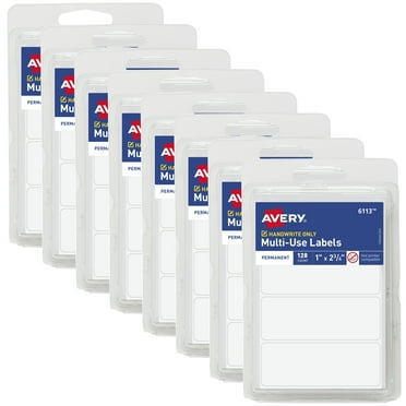 Avery Self-Adhesive Removable Laser Id Labels, White, 8.5 x 11 inches ...