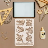Mayan Aztec Symbols Stencil 8.3x11.7" Plastic Tribal Theme Painting ...
