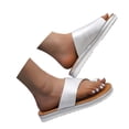 BRICH Women's Open Toe Ring Slippers Summer Fashion Sandals Casual Flat ...