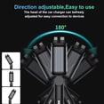 LANFENG Retractable Car Charger with Star Projector & LED, Fast ...