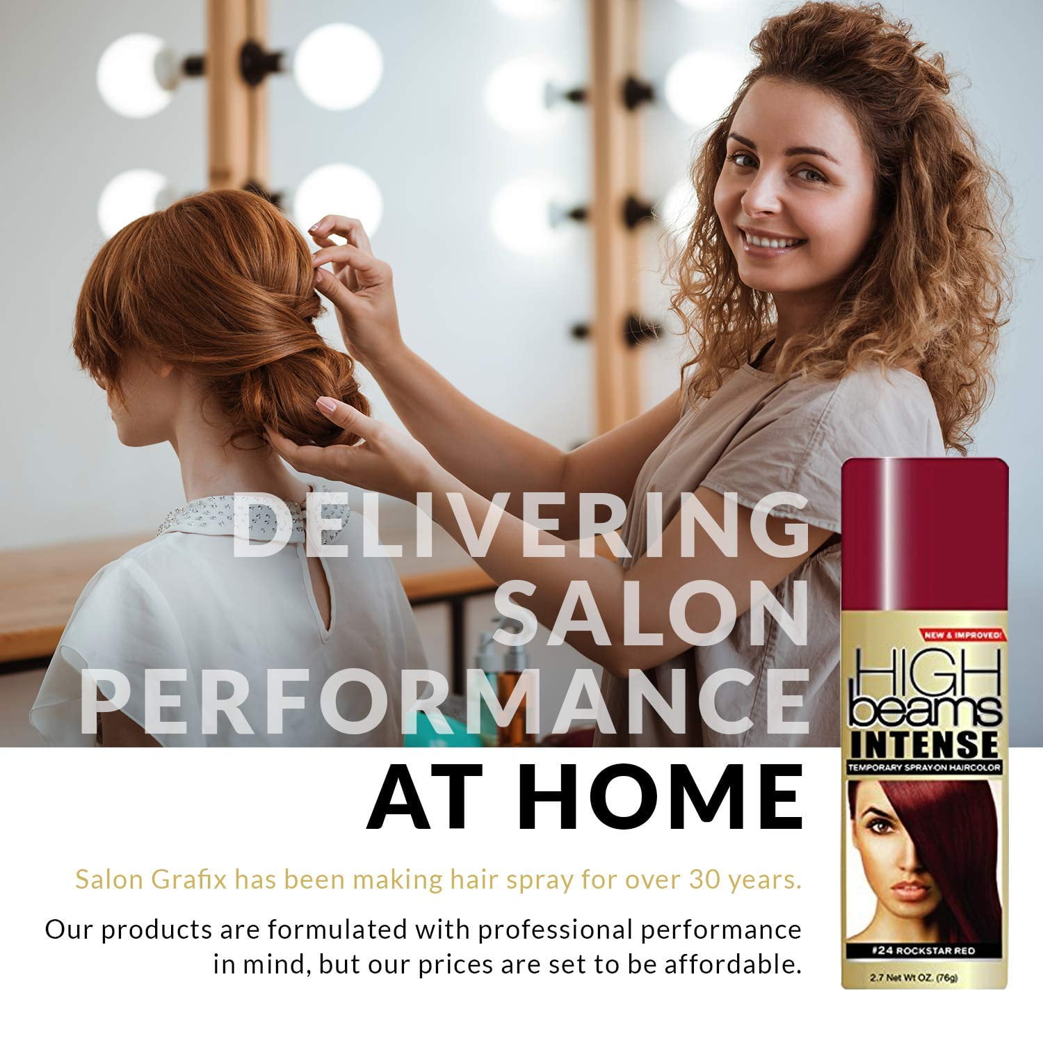 High Beams Intense Temporary Spray Red - The Best Picture Of Beam