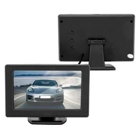 Rearview Monitor, Adjustable Backup Screen 3W 2-Way AV Input For ...