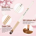 Kolinsky Acrylic Nail Brush Size 14,Nail Art Brush for Acrylic Powder ...