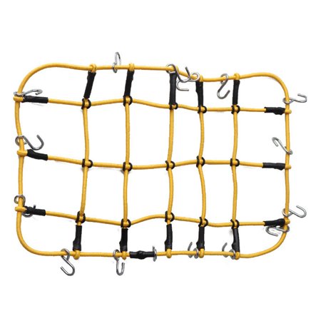 braveheart Elastic Luggage Net Car Roof Rack Storage Net Hooks Rubber ...
