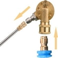 SDOTXA Pressure Washer Pivoting Coupler 1/4” Quick Connect Gutter ...