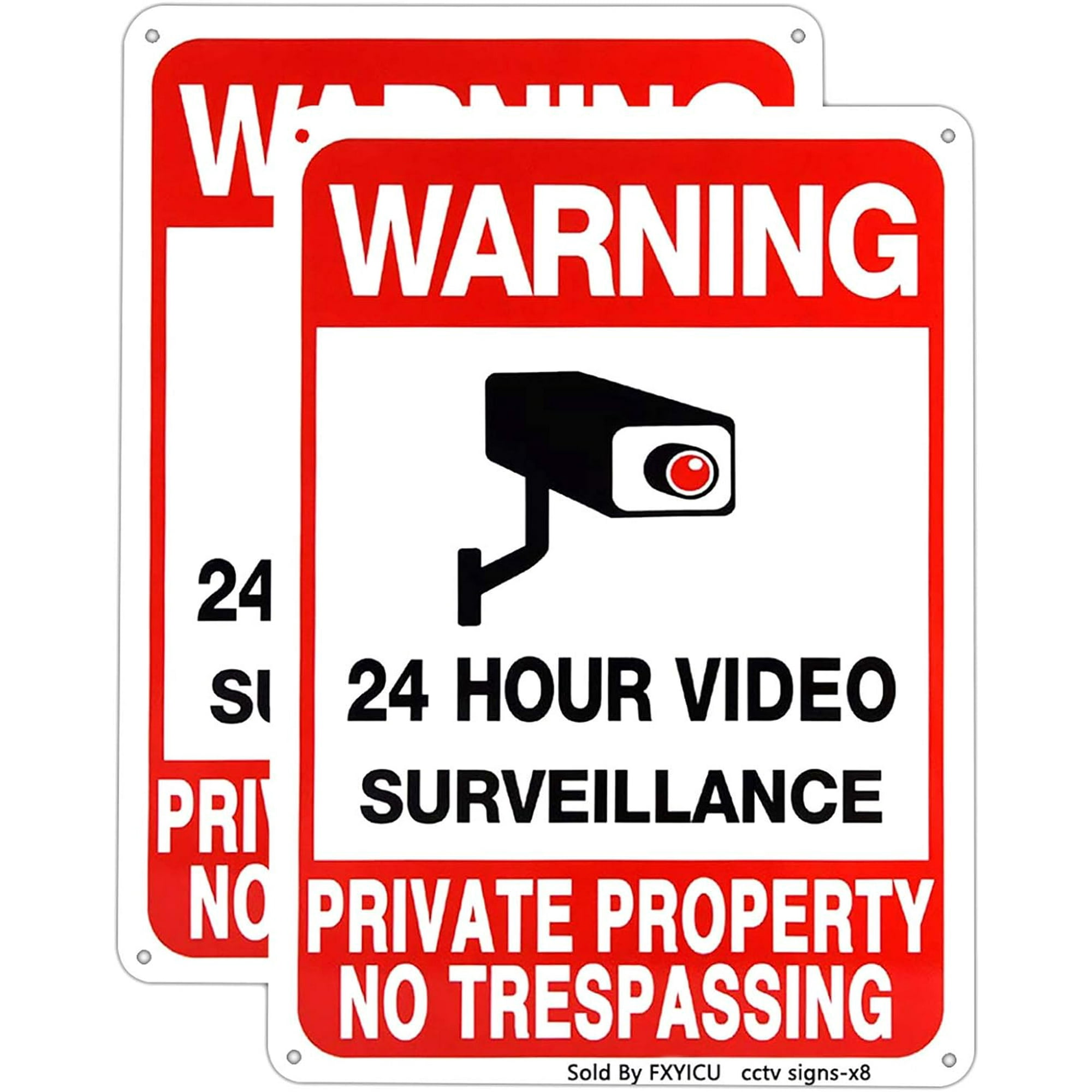 Click here for Laicaiw 24 Hour Video Surveillance Signs Private P... prices
