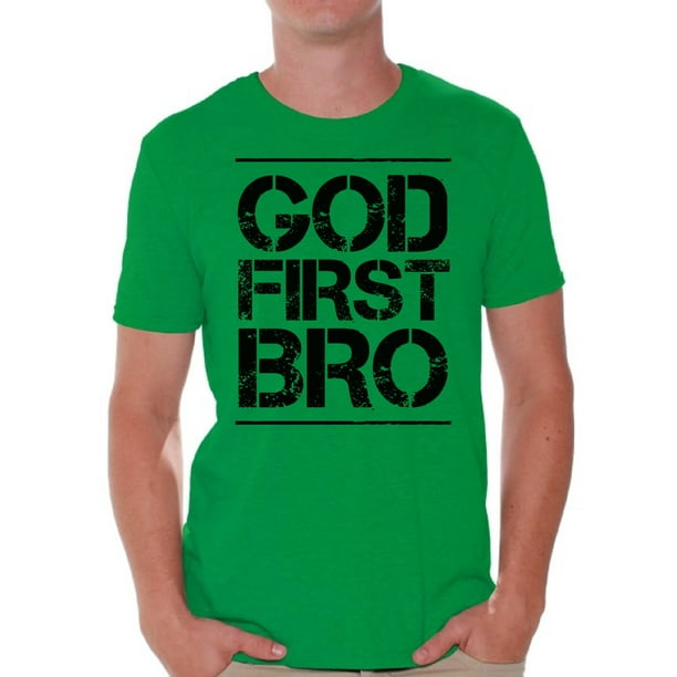 Awkward Styles Awkward Styles God First Bro T Shirt For Men Christian