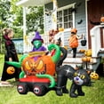 Coolmade 10ft Outdoor Spooky Inflatable Halloween Decorations, Lighted ...
