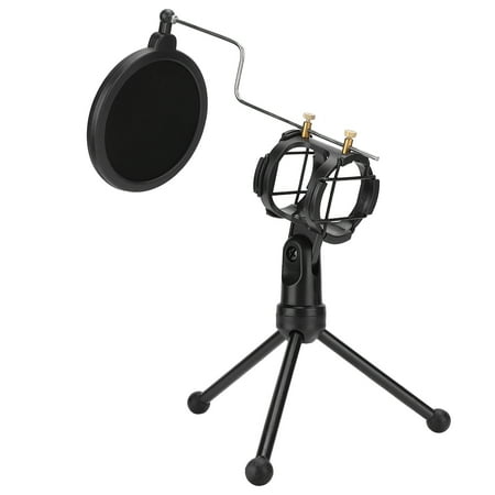 Microphone Anti-Spray Mesh, Double Noise Reduction Removable Foldable ...