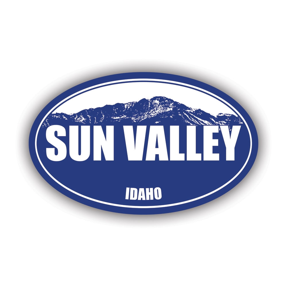 Oval Sun Valley Sticker Decal - Self Adhesive Vinyl - Weatherproof ...