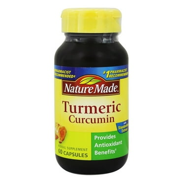 Nature Made Turmeric 500 mg Capsules 60 Each - (Pack of 4) - Walmart.com