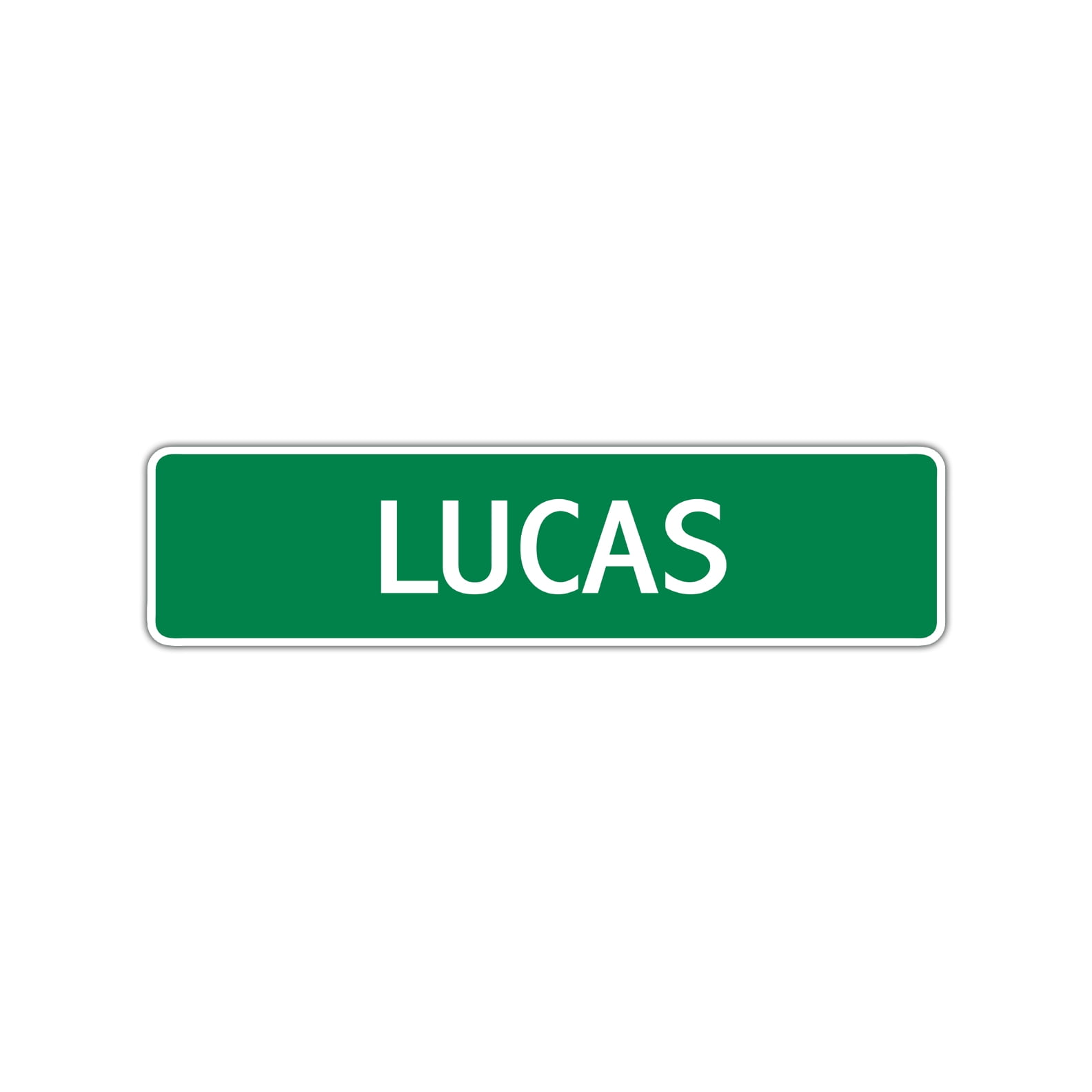 Lucas Boys Children Name Letter Printed Wall Label Indoor Outdoor ...