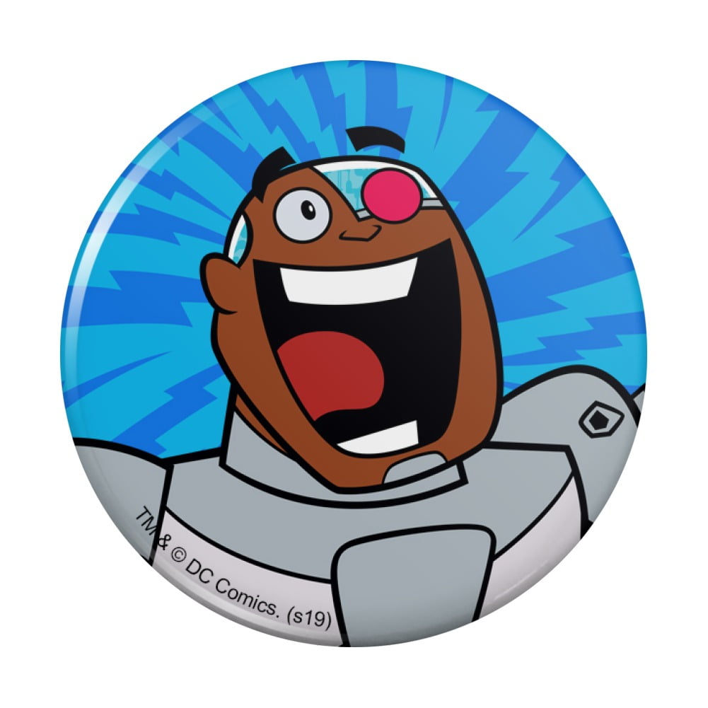 Teen Titans Go! Cyborg Pinback Button Pin - Walmart.com