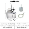 2025 New Commercial Ice Crusher Machine 660LBS/H - 350W Heavy-Duty Snow ...