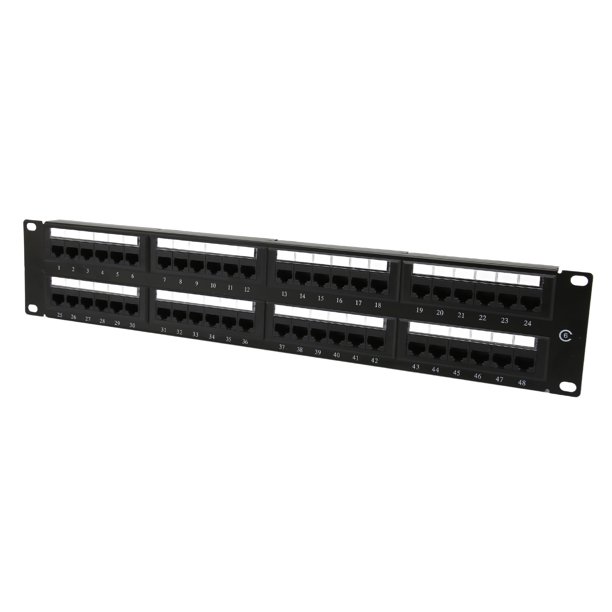 48 Ports Patch Panel, RJ45 Patch Panel UL Listed Professional High ...