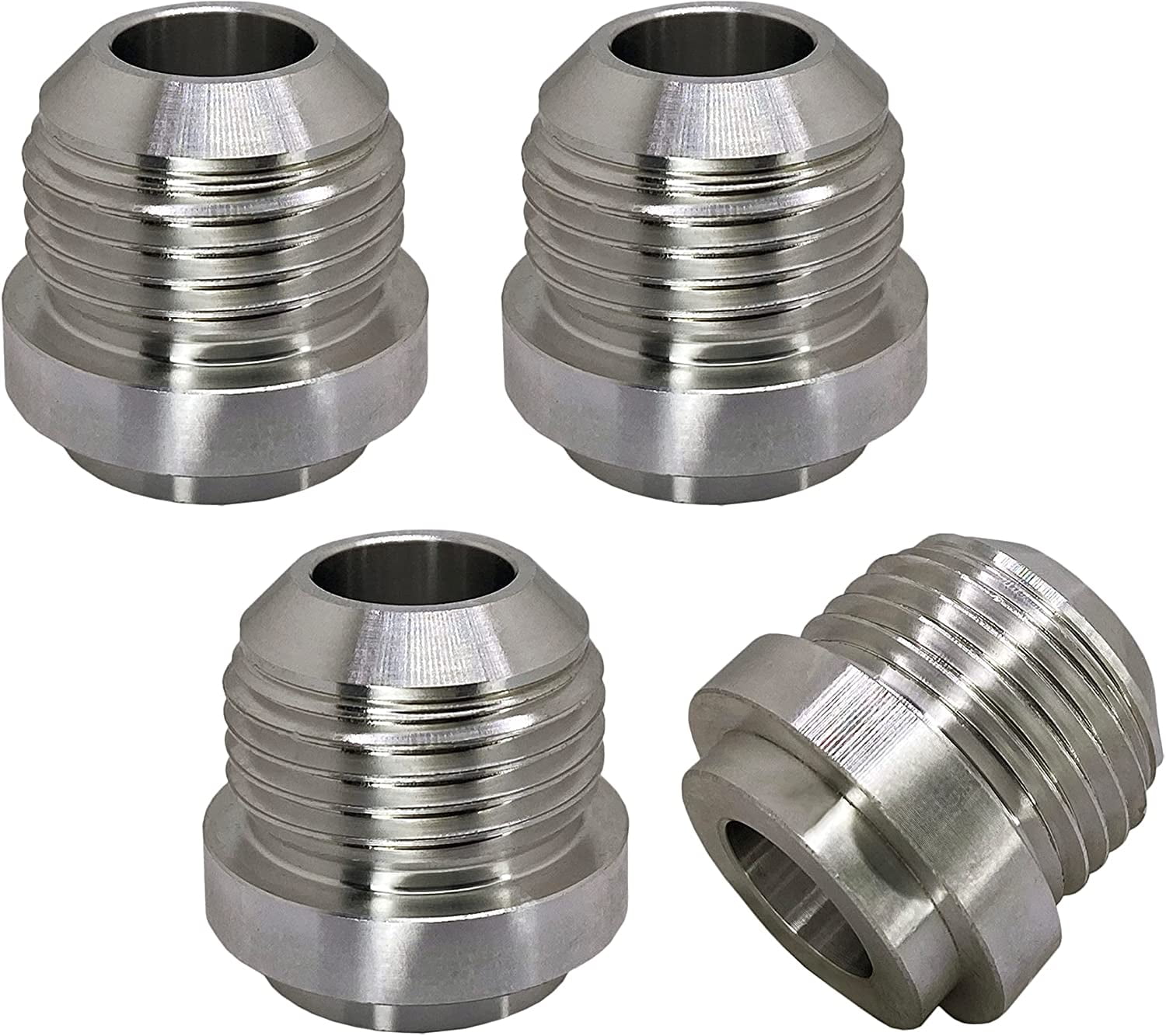 AN10 Weld On Bung Aluminum Male Flare Weldable Fuel Tank Fitting AN10 ...