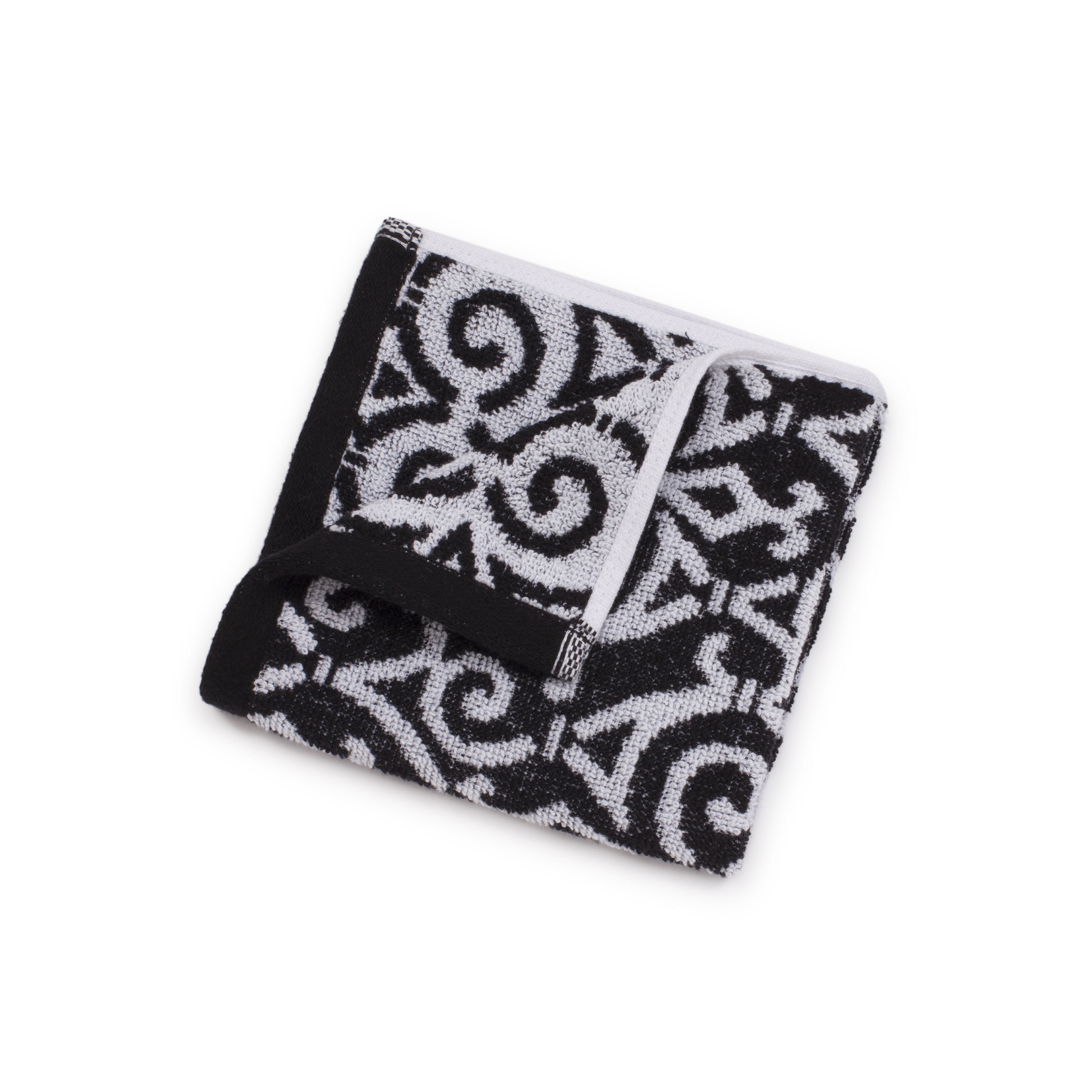 Martex Iron Gate Performance Jacquard Black Wash Cloths - 6 Pack ...