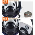 17 in 1 Full Face Gas Mask Painting Spraying Respirator Facepiece For ...