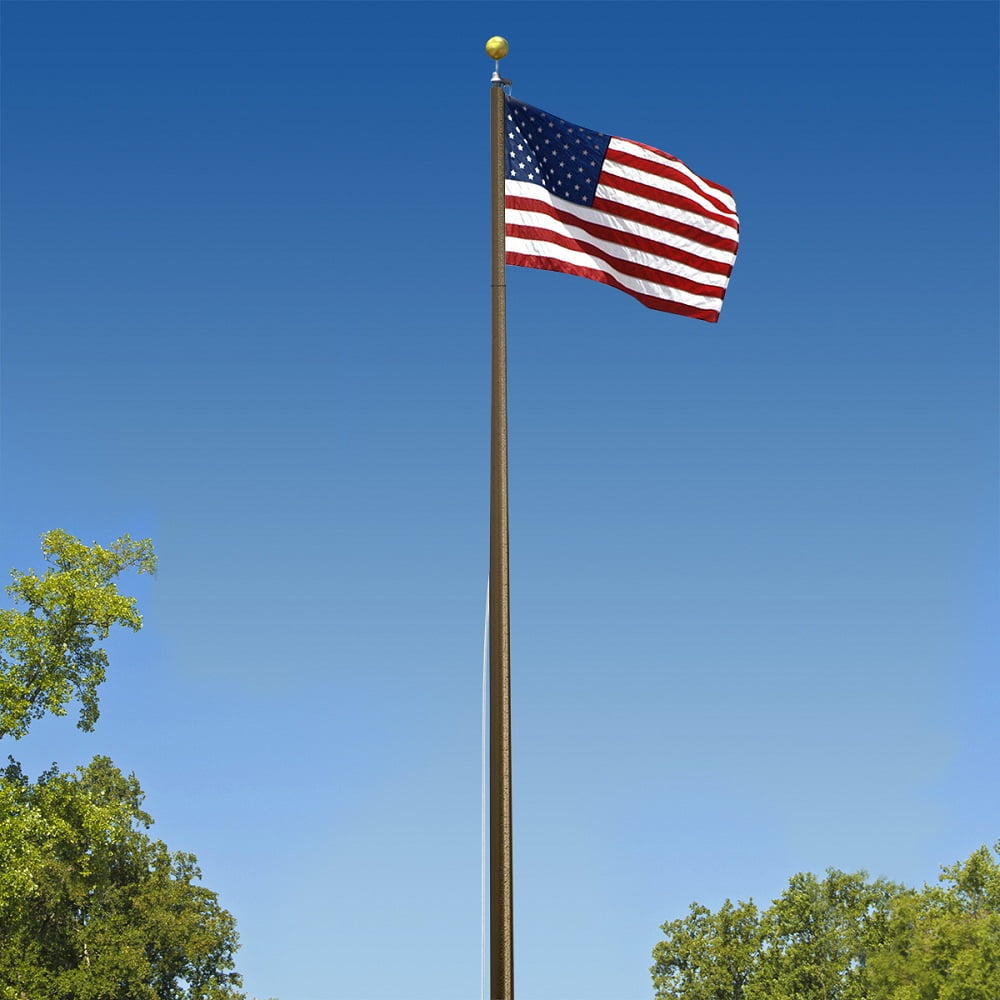 Super Tough Commercial Grade Sectional 25 ft. Aluminum Flagpole ...