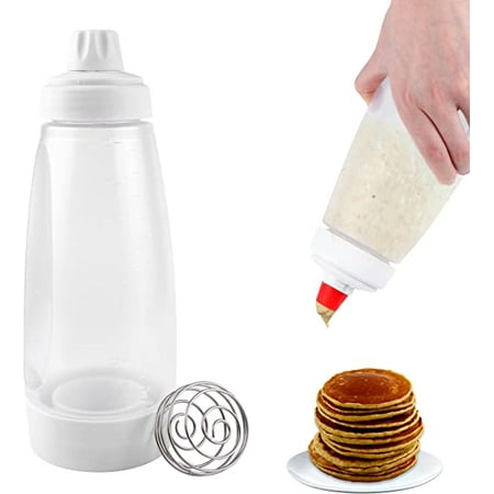 SHAR Pancake Batter Dispenser with Mixing Ball Pancake Cake Bakery Tool ...