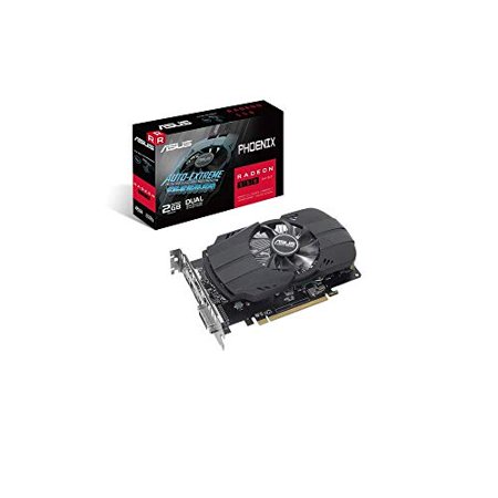 ASUS AMD Radeon RX 550 Powered 2G Single Fan Video Card PH-550-2G black ...