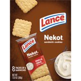 Lance Sandwich Cookies, Nekot Vanilla Creme, 8 Individually Wrapped ...