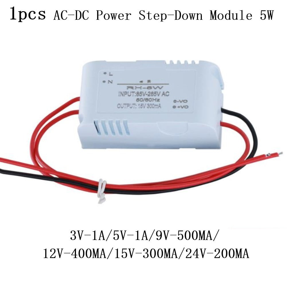 QXKE AC-DC 5V 1A 5W Power Supply Step Down Converter Step Down Module ...