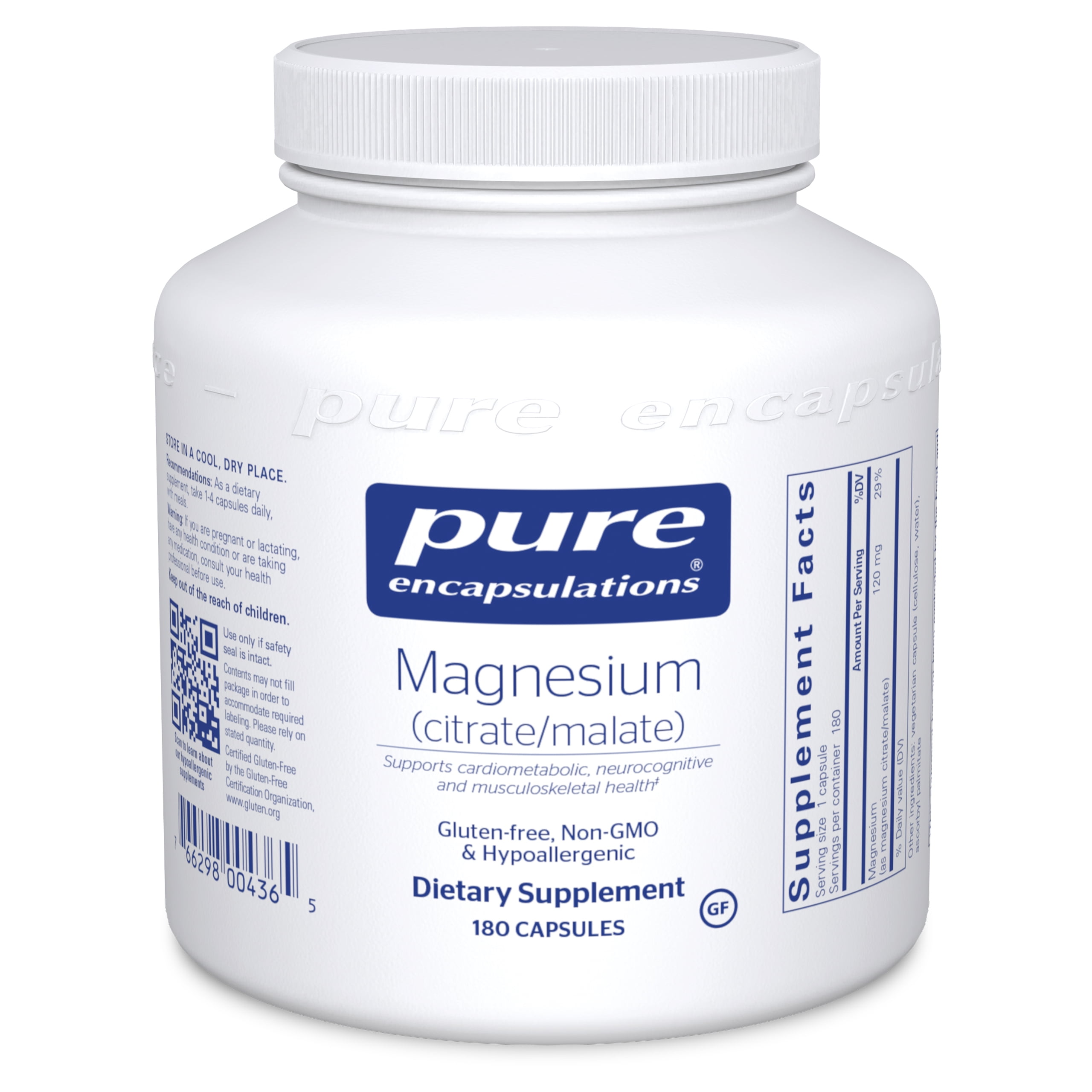 Pure Encapsulations Magnesium (Citrate/Malate) | Supplement to Support ...