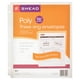 Smead Poly Three-Ring Envelope, 1-1/4" Expansion, Flap with hook-and ...