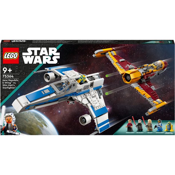 LEGO Star Wars New Republic E-Wing cs. Shin Hatis Starfighter 75364 ...