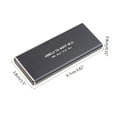 M.2 SATA SSD to USB 3.0 External SSD Reader Converter Adapter Enclosure ...