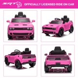 COCLUB Dodge Challenger 12V Ride On Car, Remote Control, SRT Hellcat ...