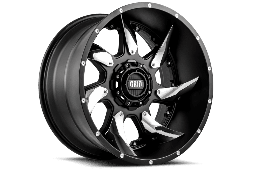 Grid Custom Wheel for 20x9 Inch Matte Black 12927B1578 - Walmart.com