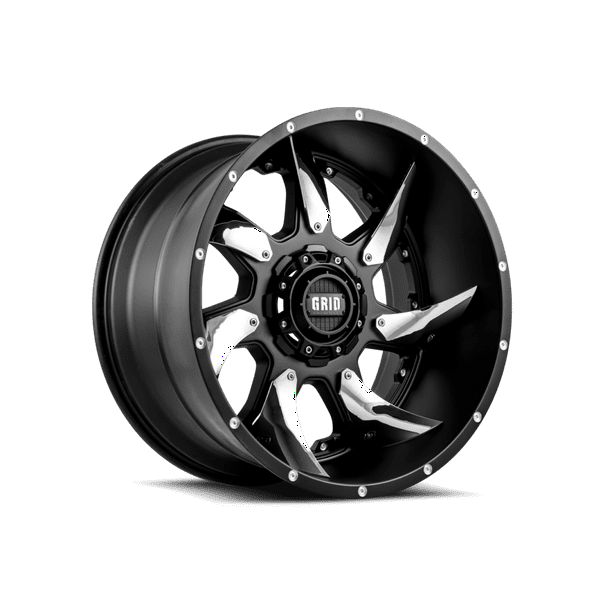 Grid Custom Wheel for 20x9 Inch Matte Black 12927B1578 - Walmart.com