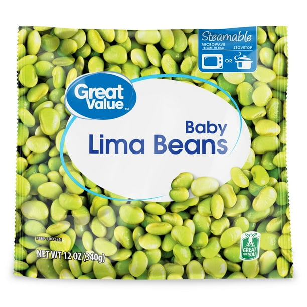Great Value Steamable Baby Lima Beans, 12 oz, Frozen - Walmart.com
