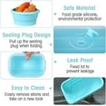 16 Pack Collapsible Food Storage Containers with Lids - 8 Rectangular ...