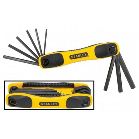 Stanley Hand Tools STHT71801 Folding Metric Hex Key 9 Piece Set ...