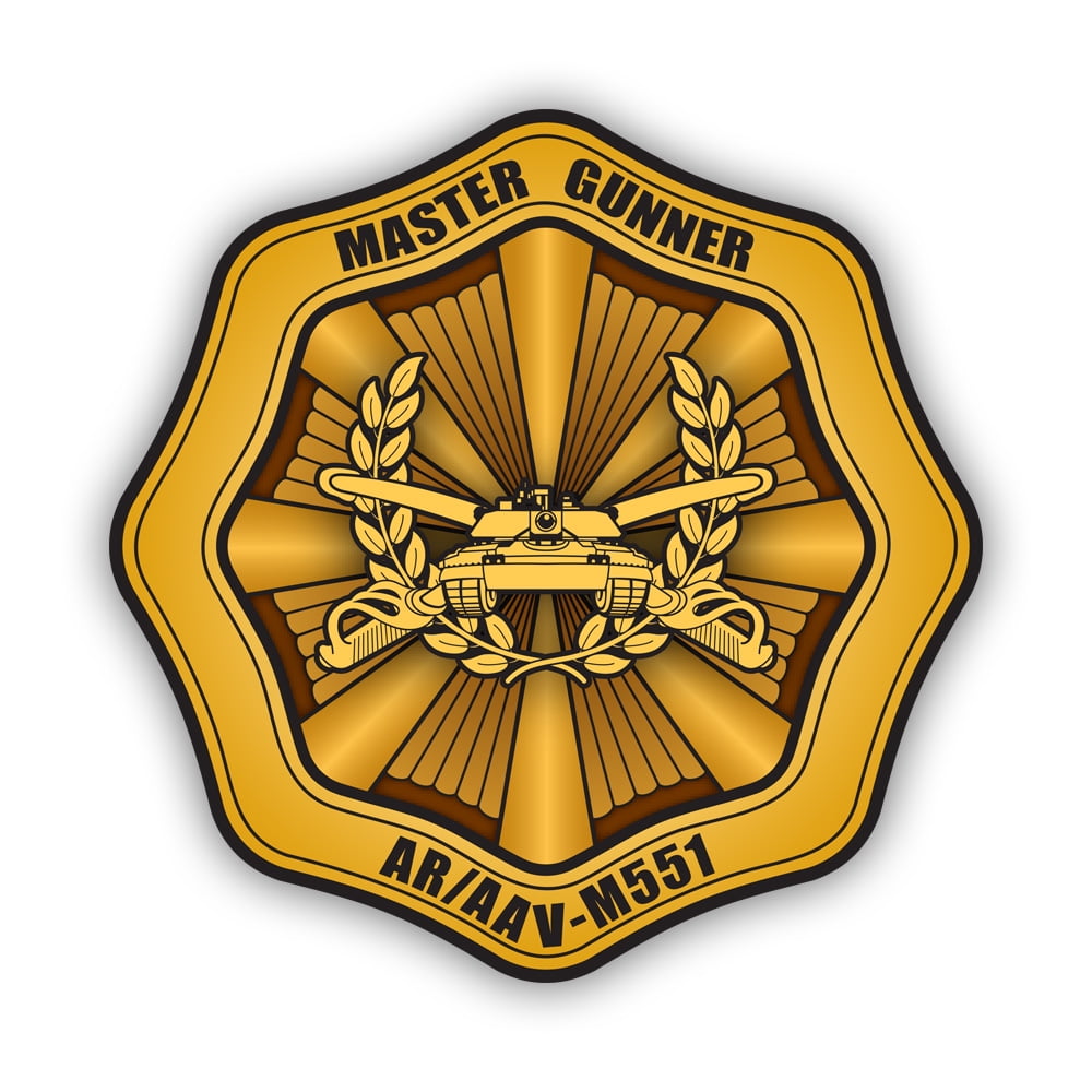 Master Gunner AR/AAV - M551 Sticker Decal - Self Adhesive Vinyl ...